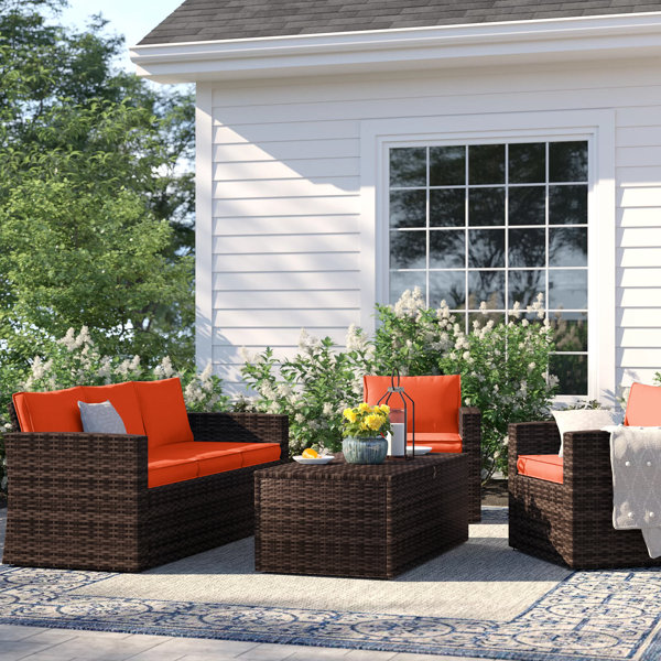 Sol 72 Outdoor Arlington Outdoor Wicker 5 Person Seating Reviews Wayfair